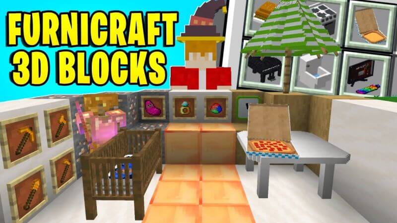 Furnicraft 1.20, 1.19 - мод на 🛋️мебель для Minecraft PE скачать