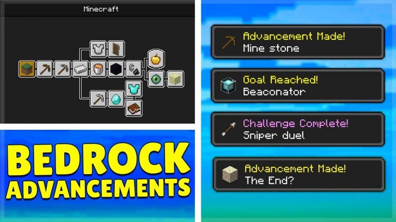 AdvancementPack 1.20, 1.19 - улучшения из Java для Minecraft PE скачать